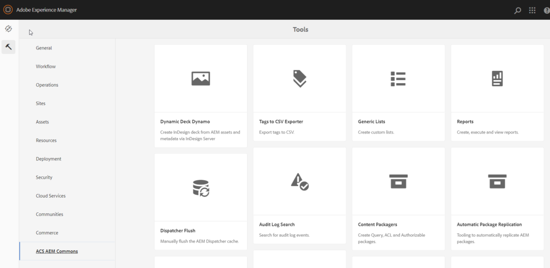 An overview on ACS AEM Commons - AEM Corner